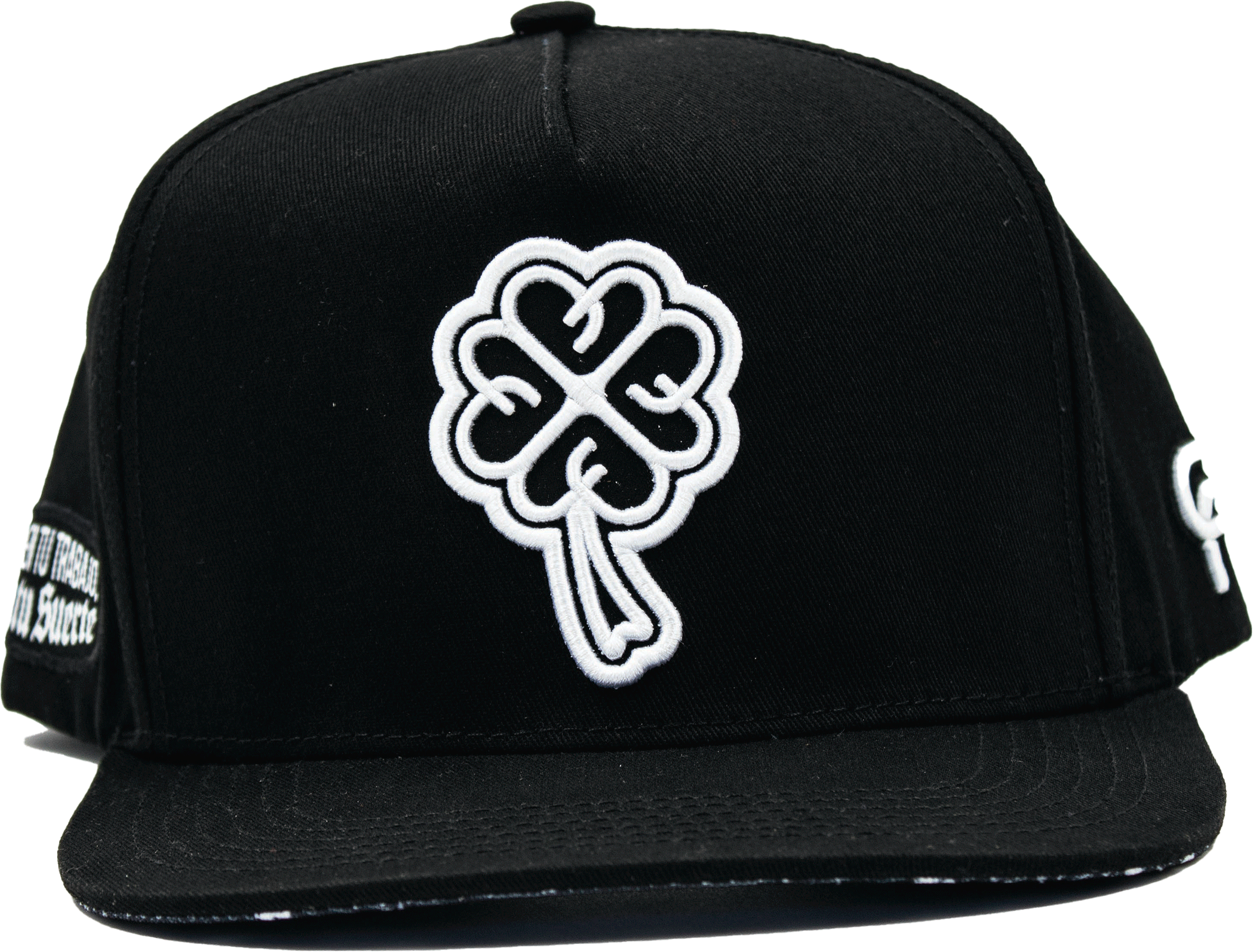 Trebol Blanco/Negro Confía en tu trabajo, no en tu suerte – Florence Cap´s